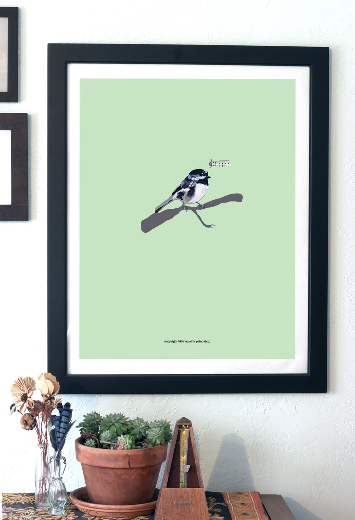Chickadee Print, Chickadee Wall Art, Chickadee Decor, Chickadee Bird ...