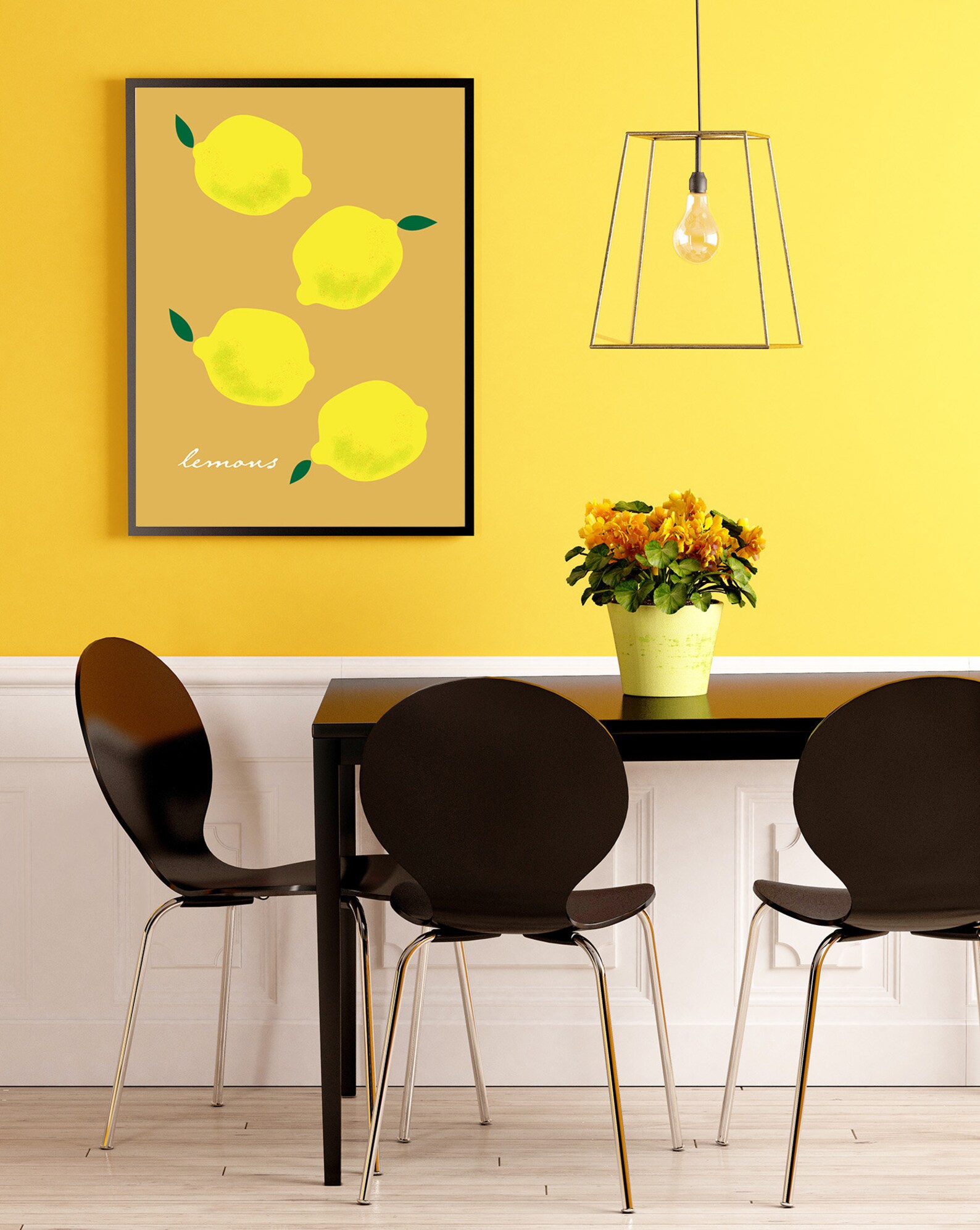 Lemon Print Decor Food Poster, Summer Kitchen Wall Decor - Etsy
