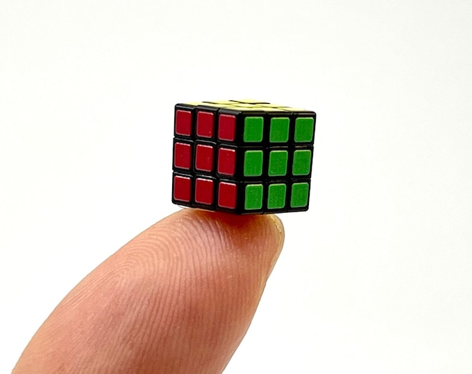 3x3 Working Dollhouse Rubik Cube Puzzle Toy, Turns!, World's Smallest ...