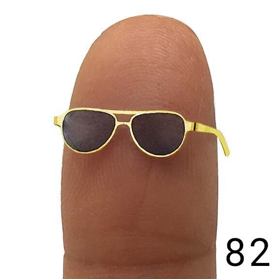 Silver Aviator Dollhouse Miniature Eyeglasses Eye Wear Case - Etsy