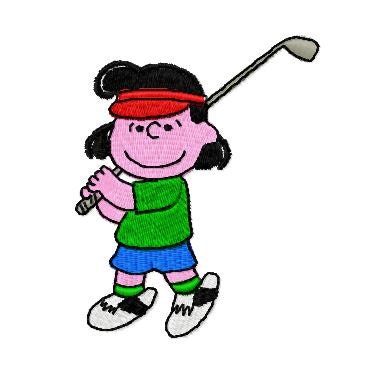 Peanuts Lucy Machine Embroidery Design 4x4 Hoop Size 9 - Etsy