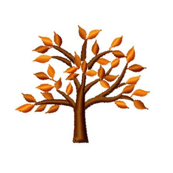Fall Tree Embroidery - Etsy