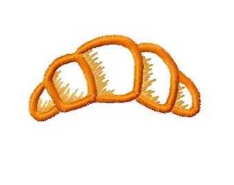 Croissant Embroidery - Etsy