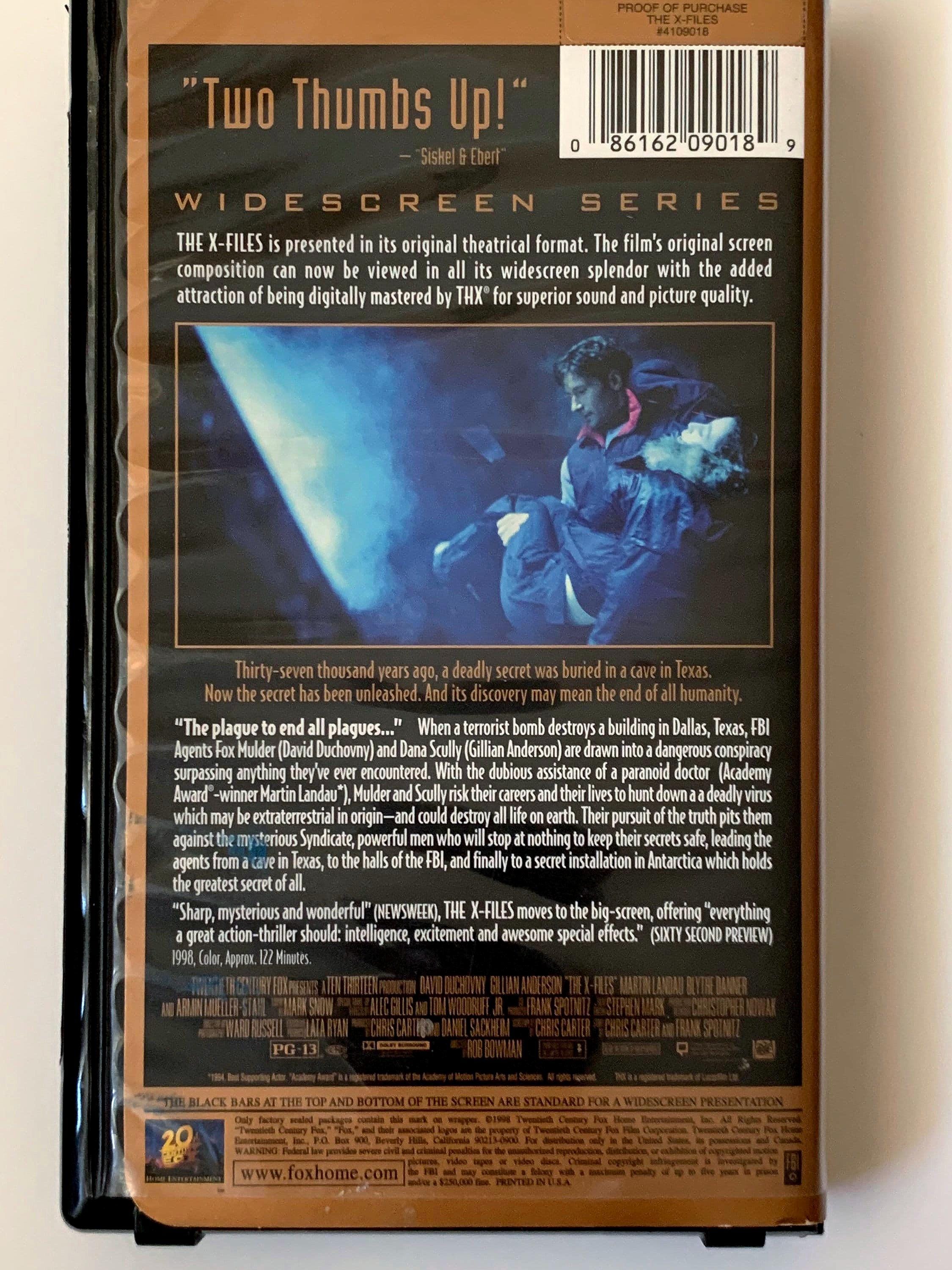 The X-files Movie VHS (1998) • THX Widescreen VCR Tape - Etsy