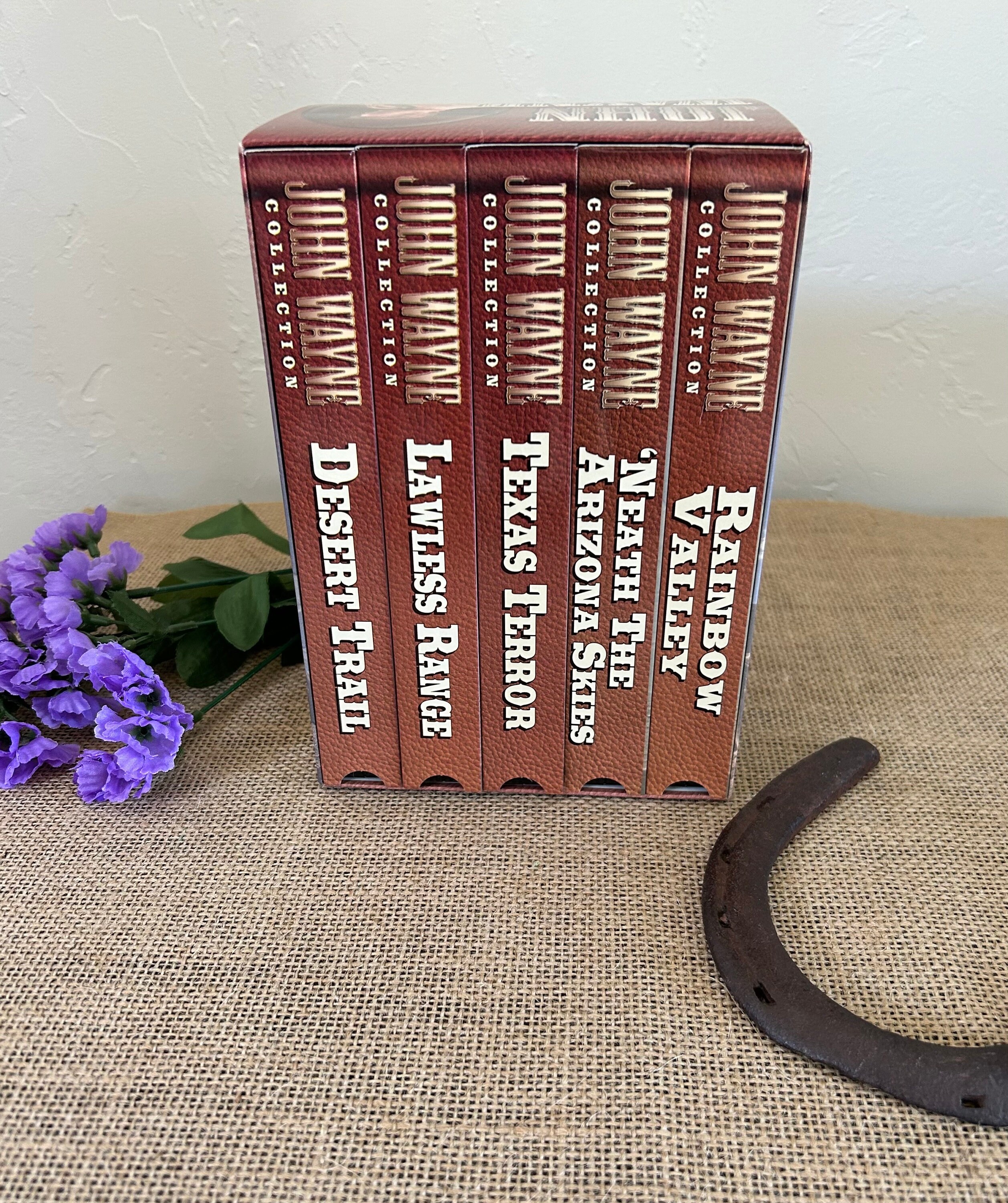 John Wayne VHS Movie Collection • Five Film Box Set (1997) - Etsy