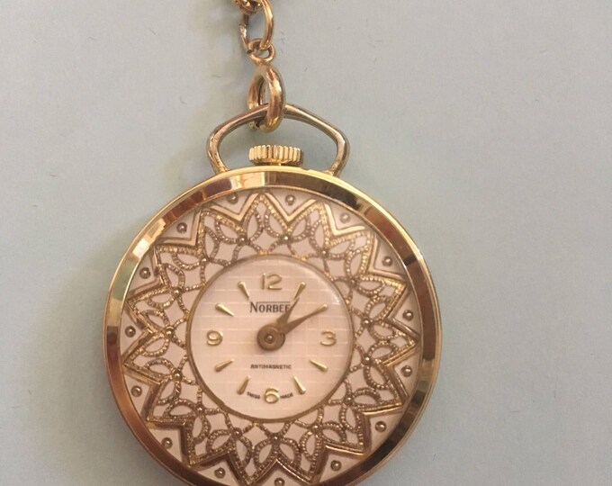 1950's Norbee Swiss Made Antimagnetic Pendant Watch - Etsy