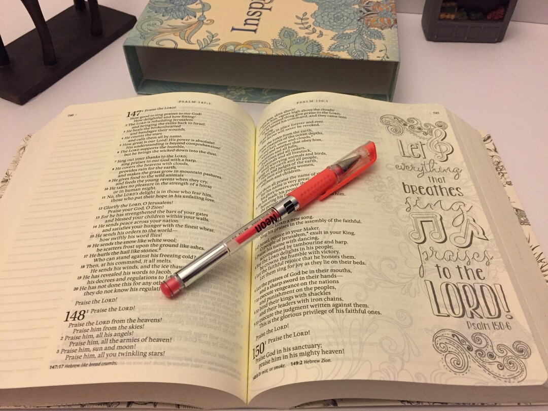 NLT Inspire Bible Journal Gift for Yourself Mom Friend - Etsy