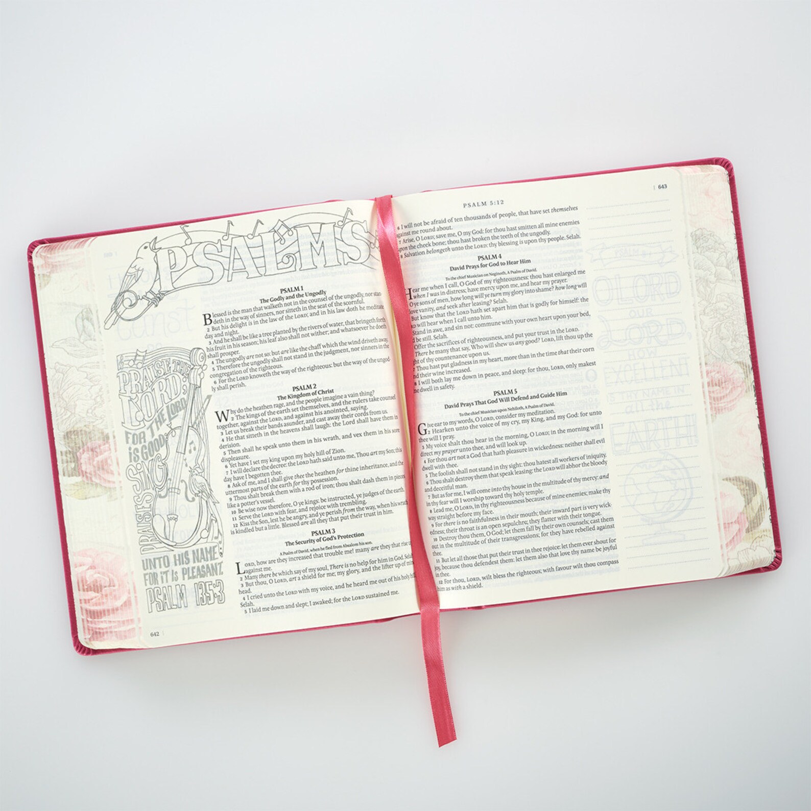 Journaling Bibles Pink Journaling Bible Creative Journaling Bible Gift ...