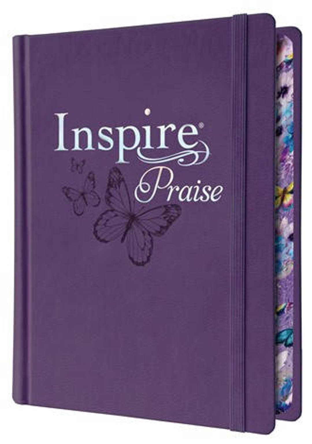 NLT Inspire Praise Journaling Bible in Purple Hardcover - Religious ...