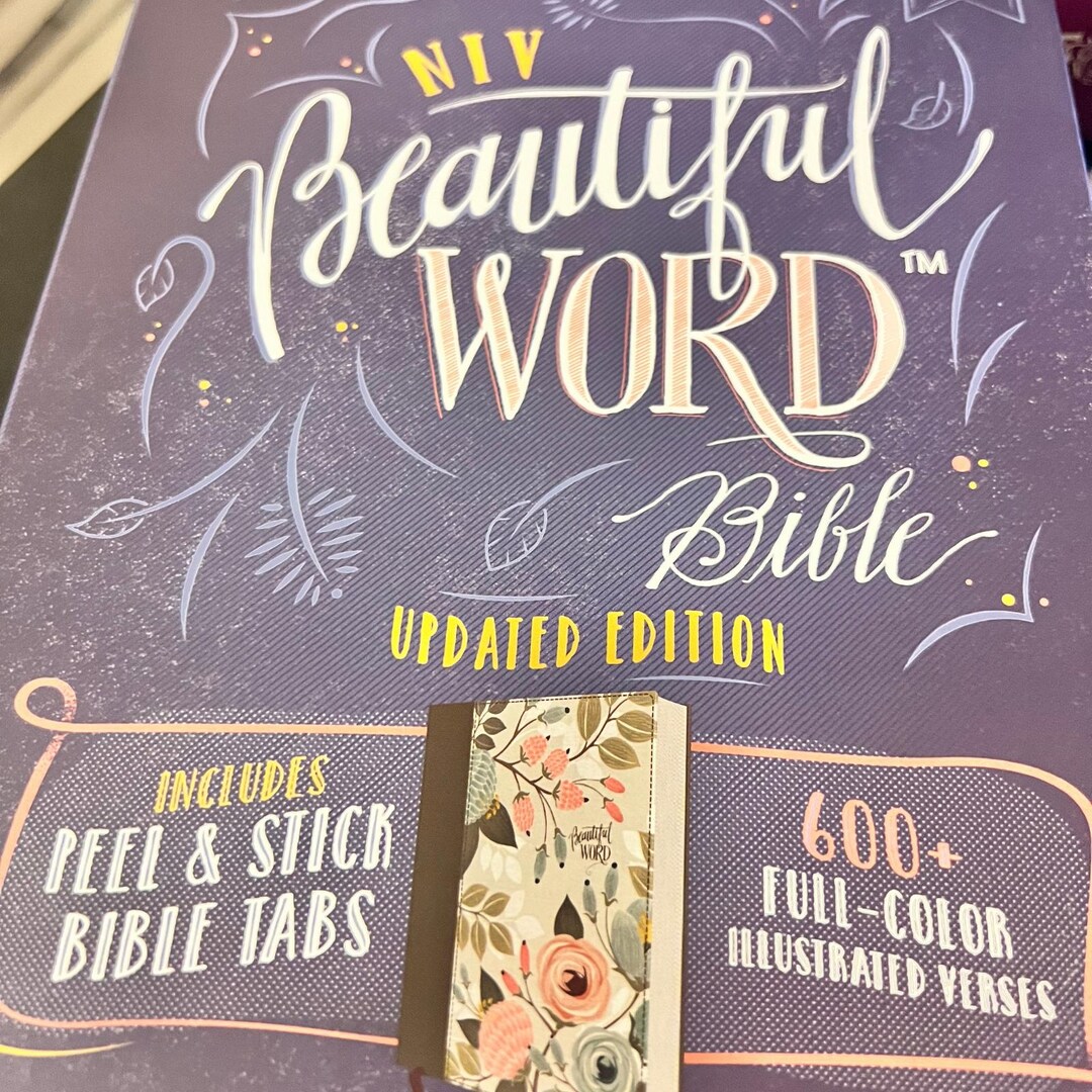 NIV Beautiful Word Bible, Updated Edition, Peel/stick Bible Tabs ...