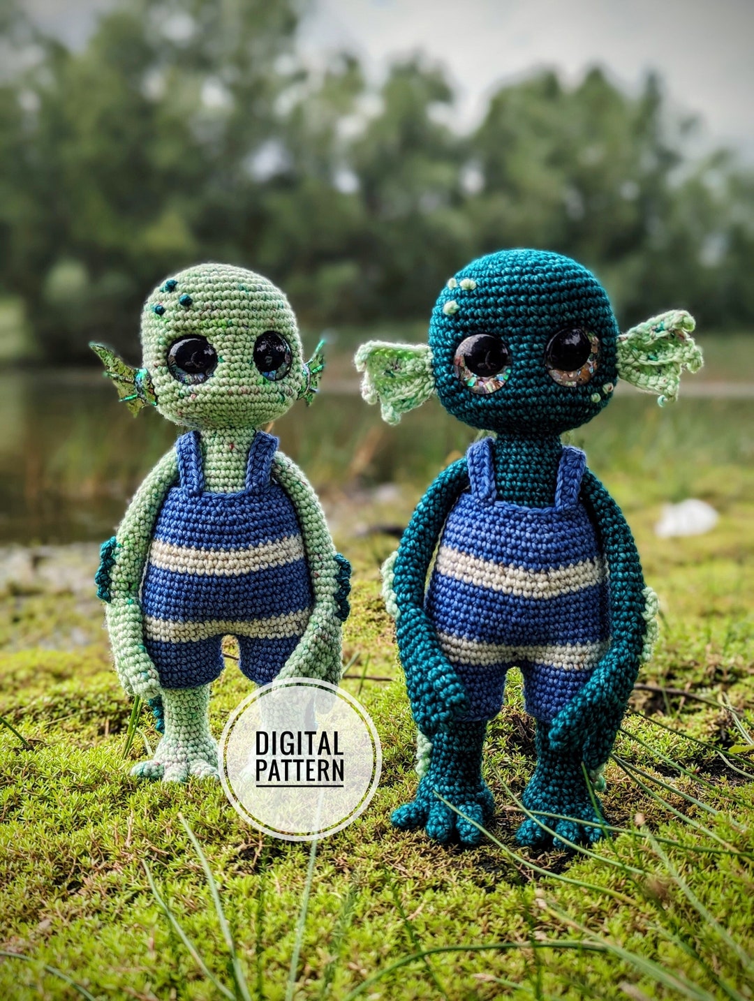 Lochlan the Lake Monster - Crochet Amigurumi Pattern - Etsy