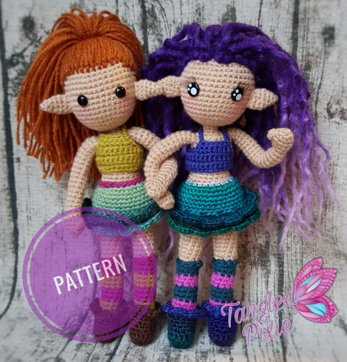 Pixie Doll PATTERN Crochet Amigurumi - Etsy