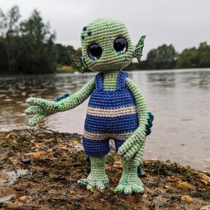 Lochlan the Lake Monster - Crochet Amigurumi Pattern - Available in ...