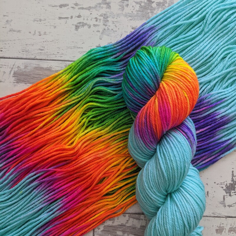Rainbow Merino Sock Yarn - Etsy