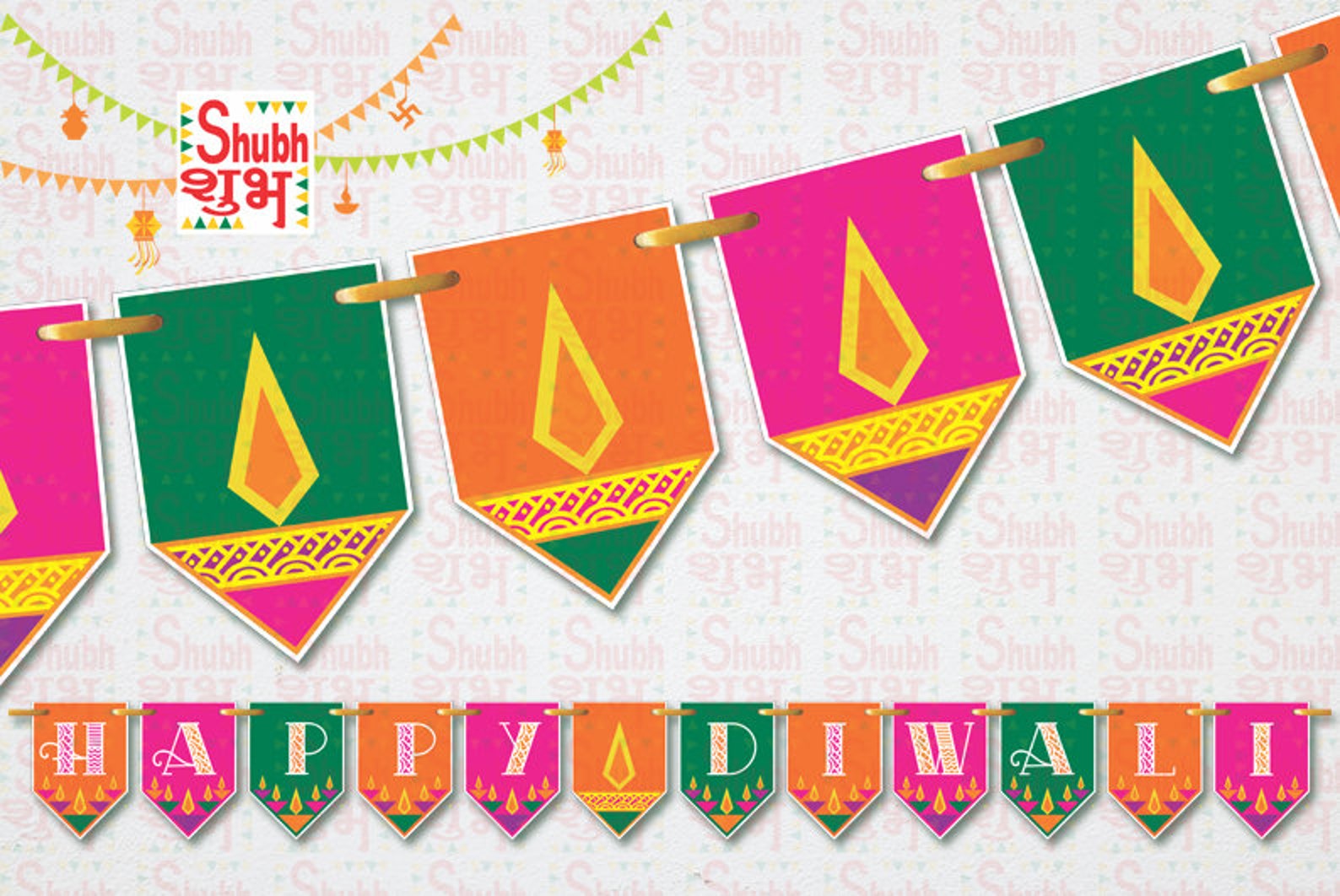 Diwali Decoration Toran DIWALI Banner/instant Download /digital ...