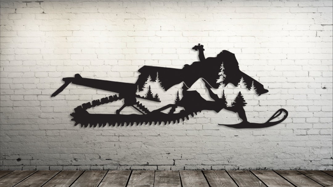 Mountain Sled Decal - Etsy