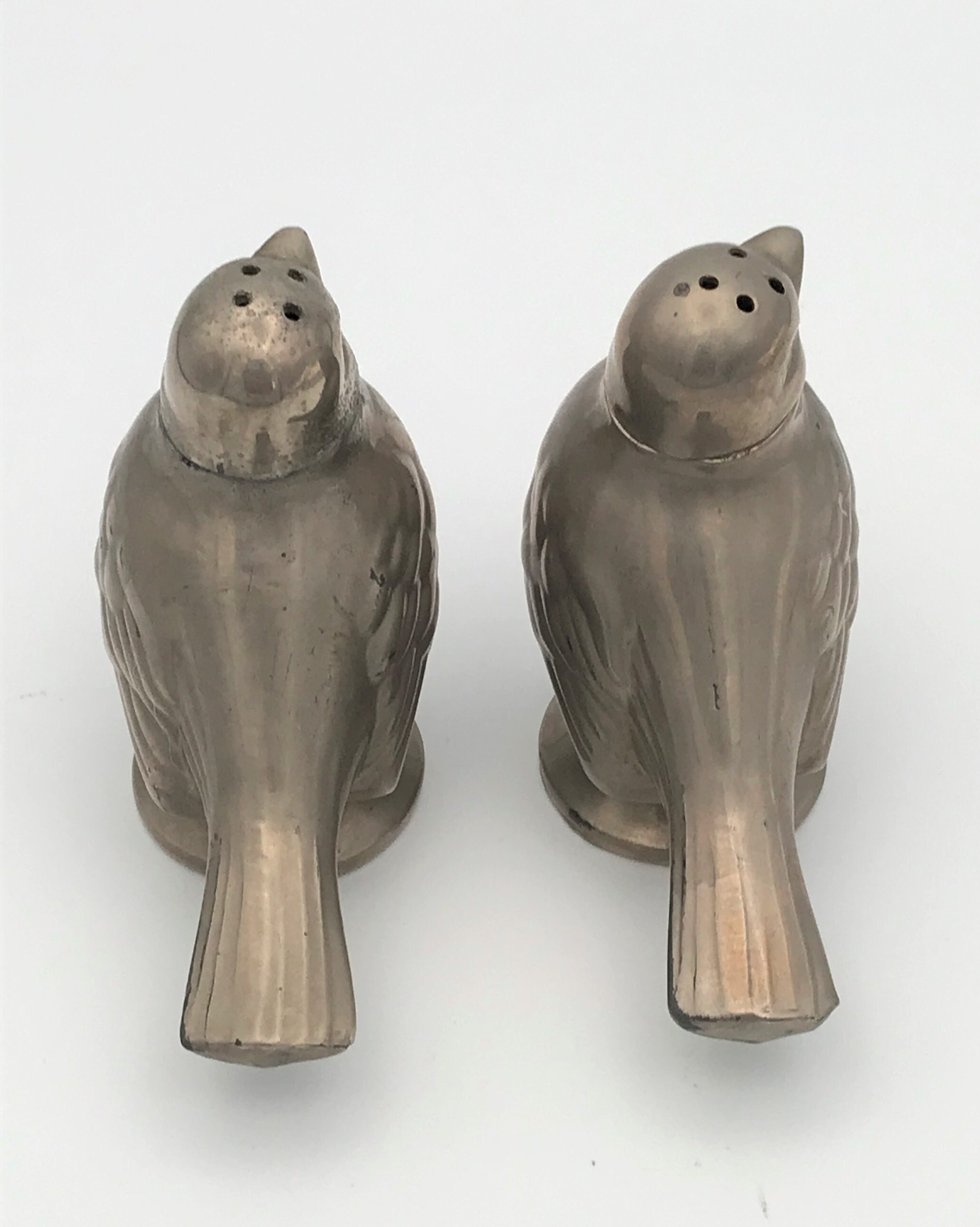 Vintage Silver Plated Bird Salt & Pepper Shakers/silver Bird - Etsy
