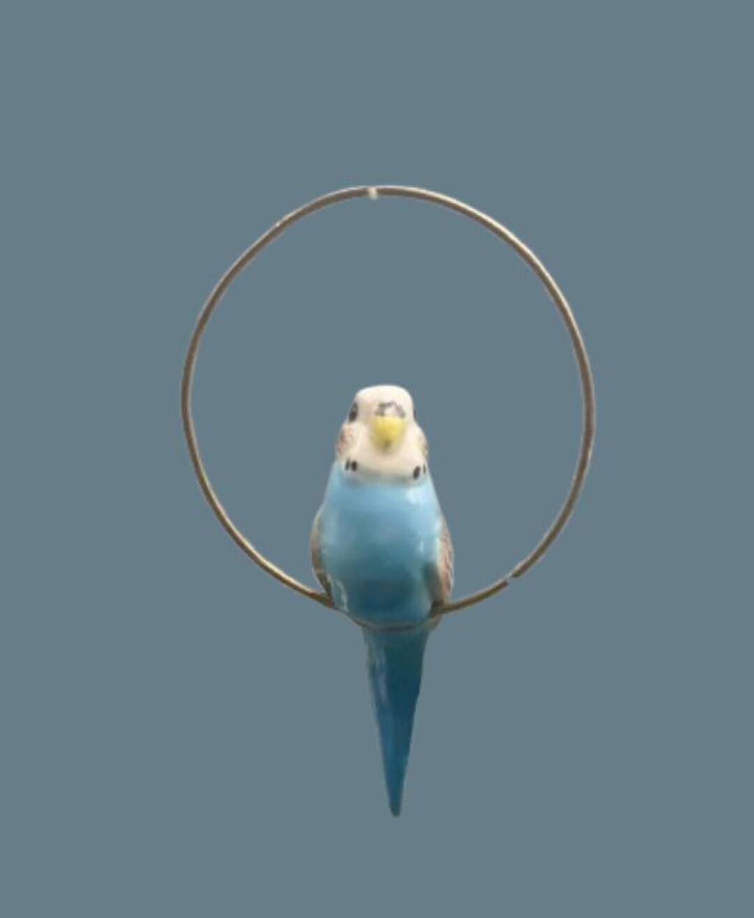 1989 Vintage Hagen Renaker Parakeet Figurine/hagen Renaker Blue Budgie ...