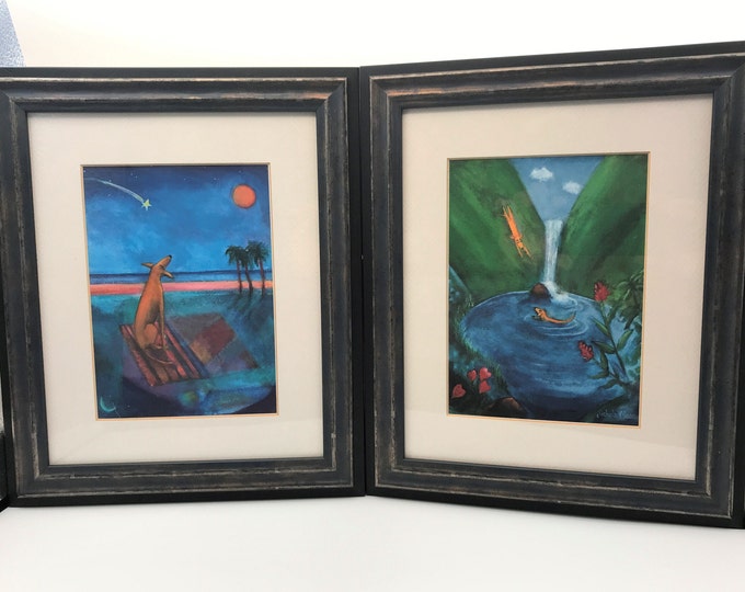 Hawaiian Artist Nichola Moss IPO Prints/ipo Dog From Humania Art/ipo ...
