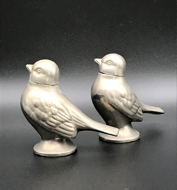 Vintage Silver Plated Bird Salt & Pepper Shakers/silver Bird - Etsy
