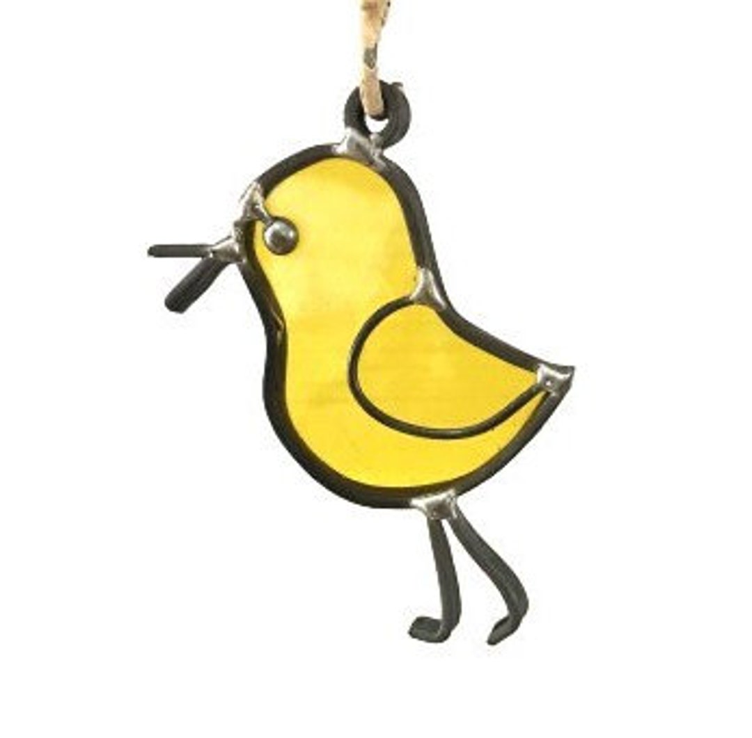 Stained Glass Suncatcher Yellow Duck/yellow Baby Duck Stained Glass ...