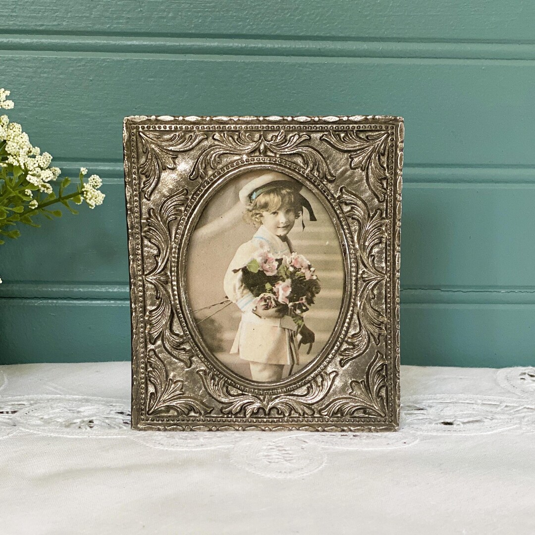 Antique Tungsten Steel Alloy Acanthus Leaf Picture Frame/circa 1910 ...