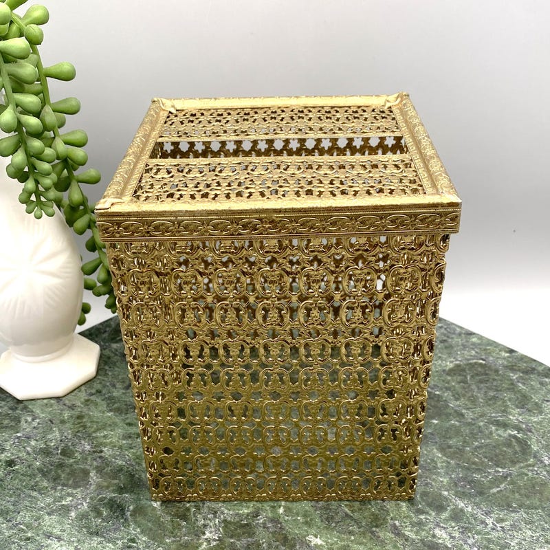Filigree Tissue Box - Etsy