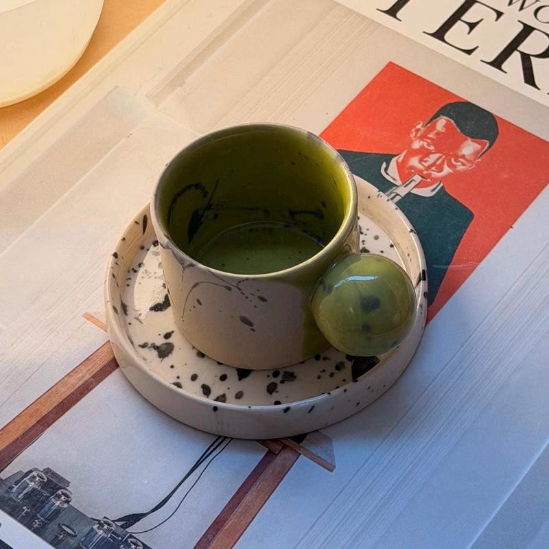 Cute Espresso Cups Green - Etsy