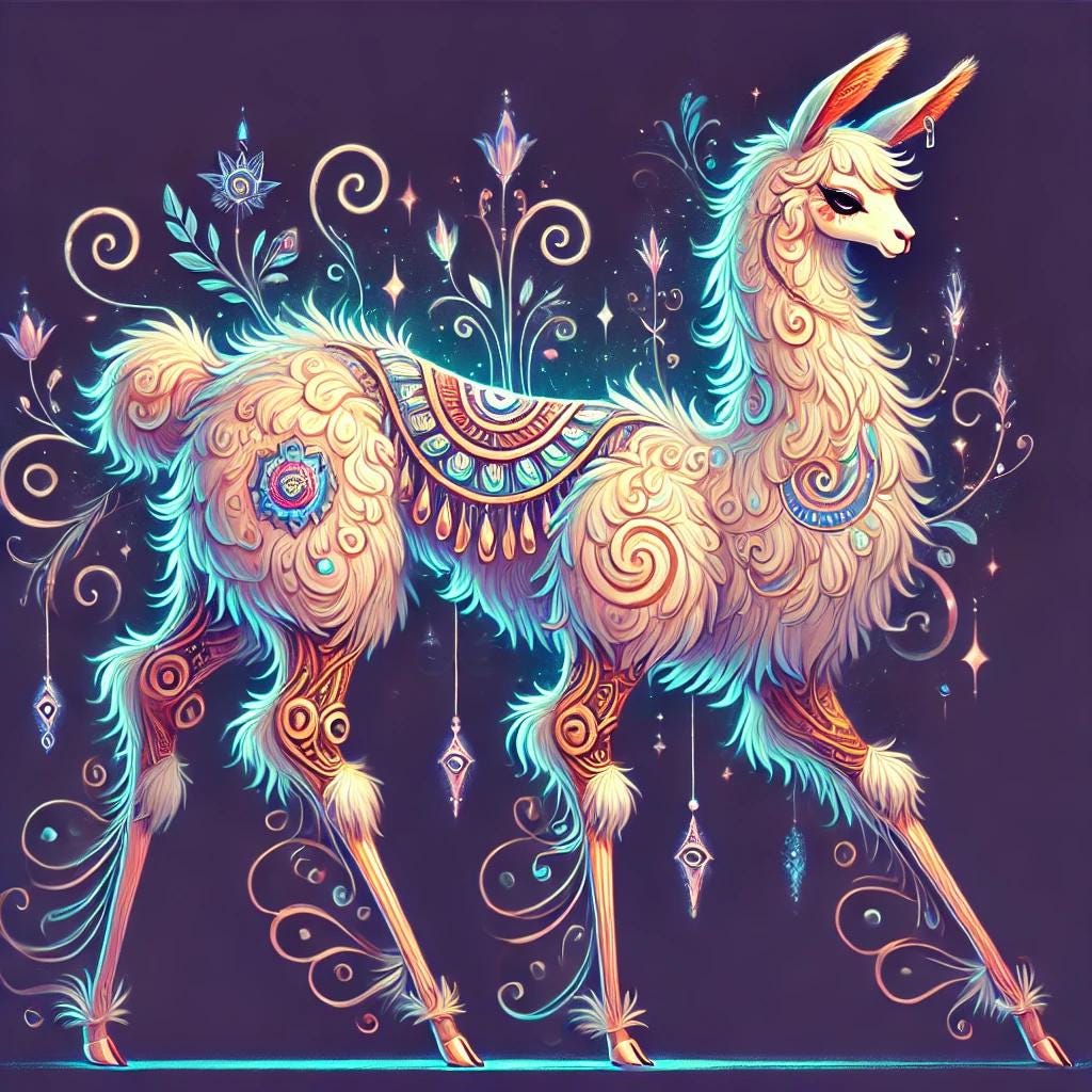 Mystical Llamas Digital Images - Etsy