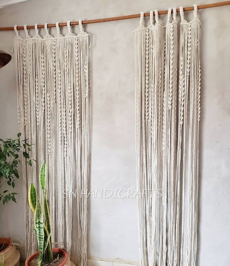 Beautiful Boho Macrame Curtain // Wall Curtain // Wall Decor - Etsy