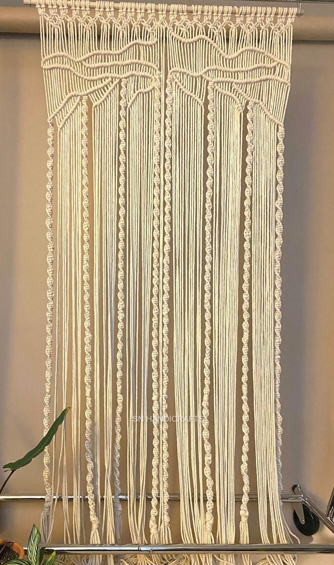 Luxurious Handmade Macrame / Macramé Wall Curtain / Macrame / Macrame ...