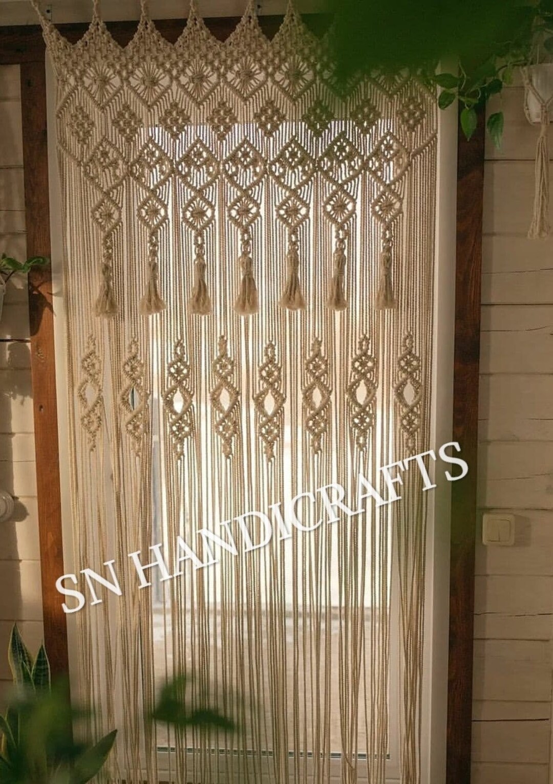 NEW Beautiful Wall Curtain / Macrame / Macrame / Macrame Door ...