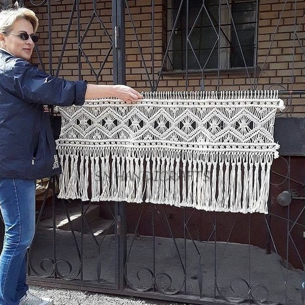 Macrame Valance - Etsy
