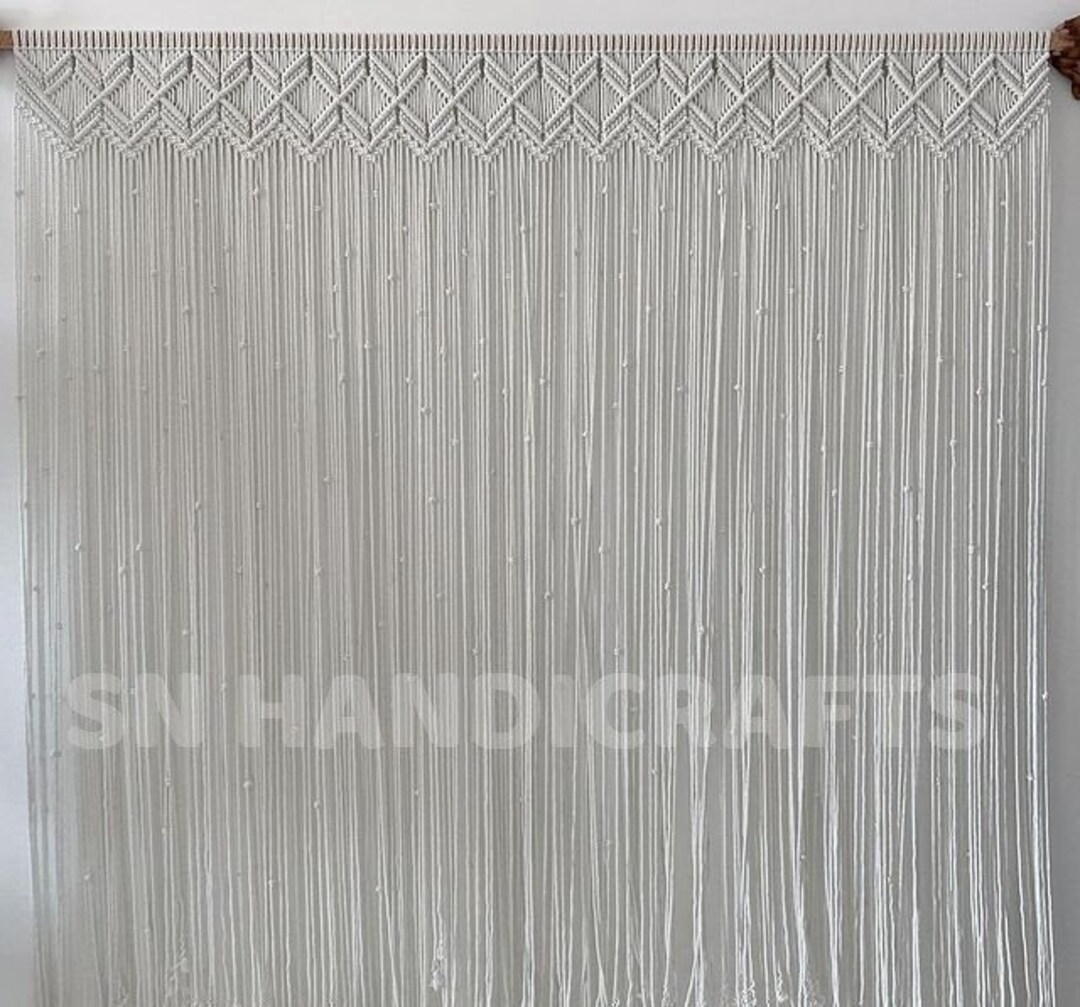 Luxury Macrame / Macramé Wall Curtain / Macrame Boudoir Decor/ - Etsy