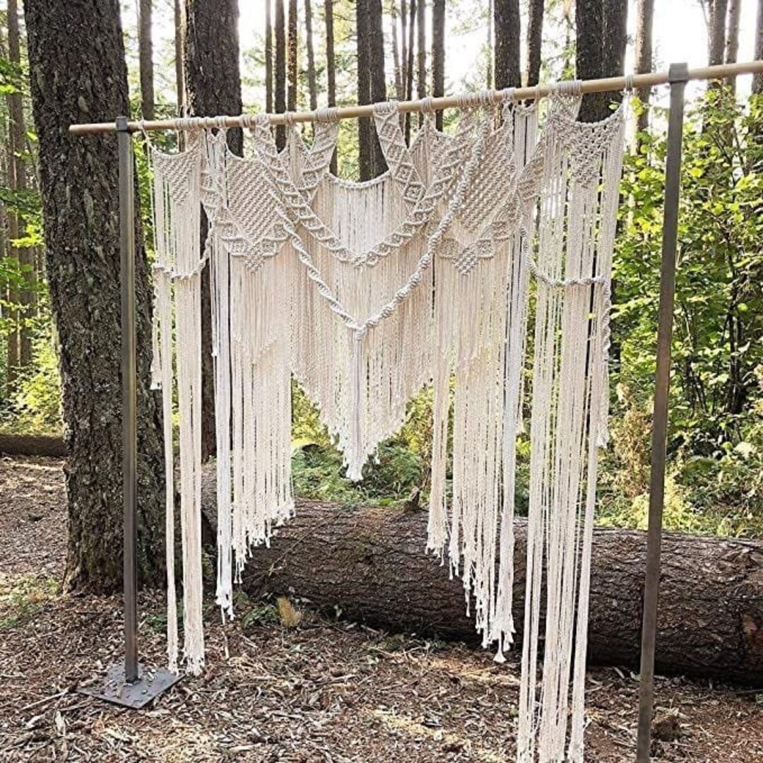 Macrame Wedding Backdrop, Macrame Wedding Arch Arbor, Macrame Wall ...