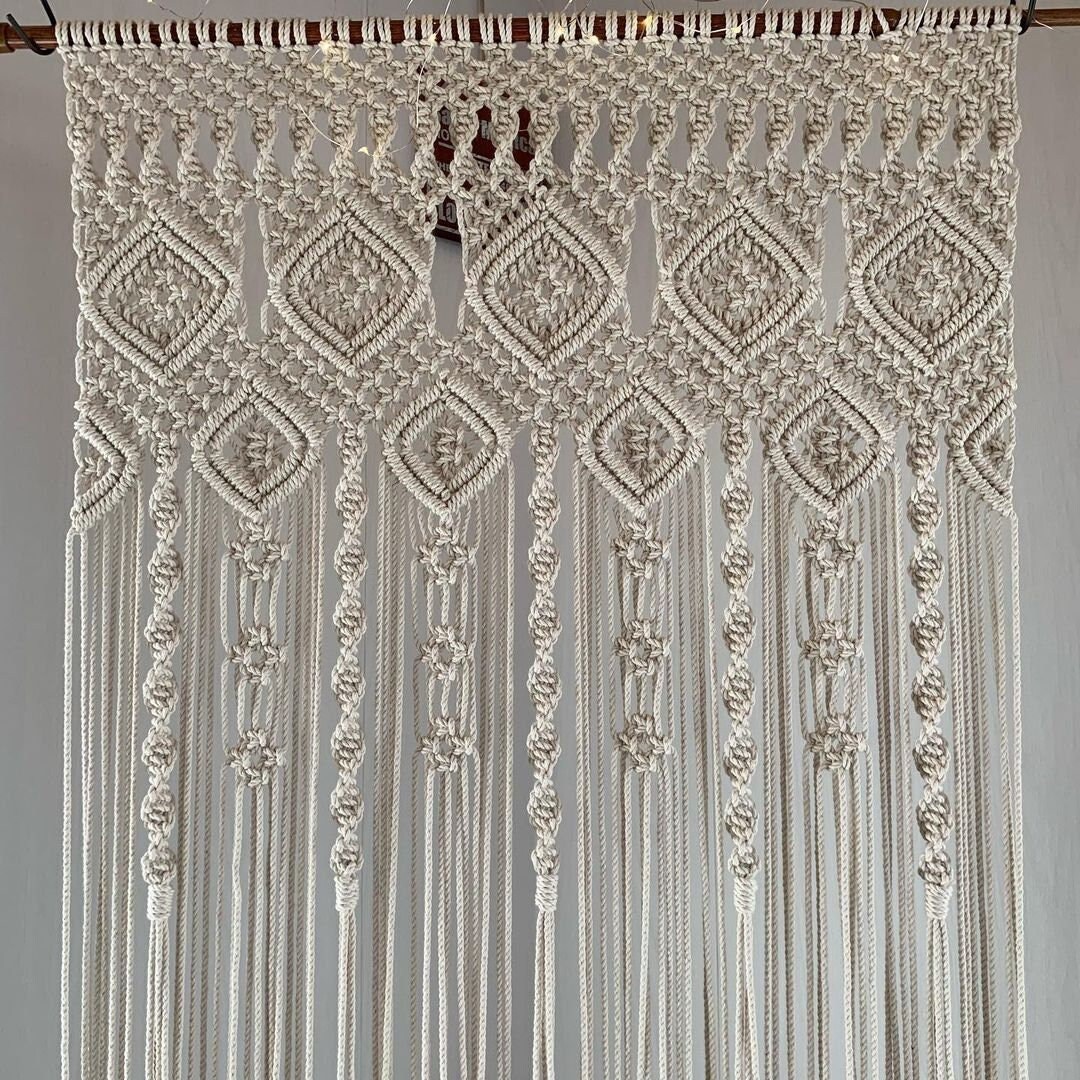 Macrame / Macramé Wall Curtain / Macrame / Macrame / Macrame - Etsy