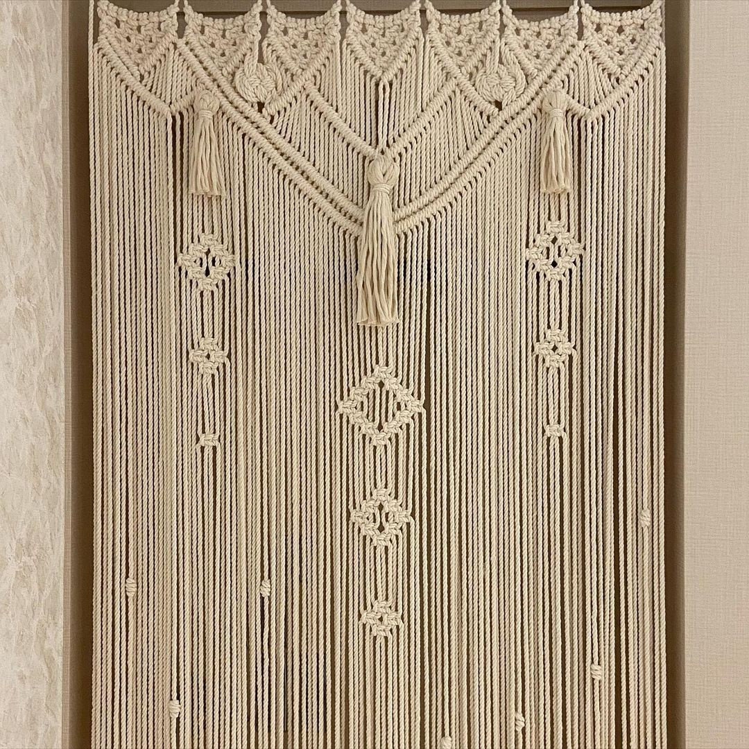 Macrame / Macramé Wall Curtain / Macrame / Macrame / Macrame Door ...