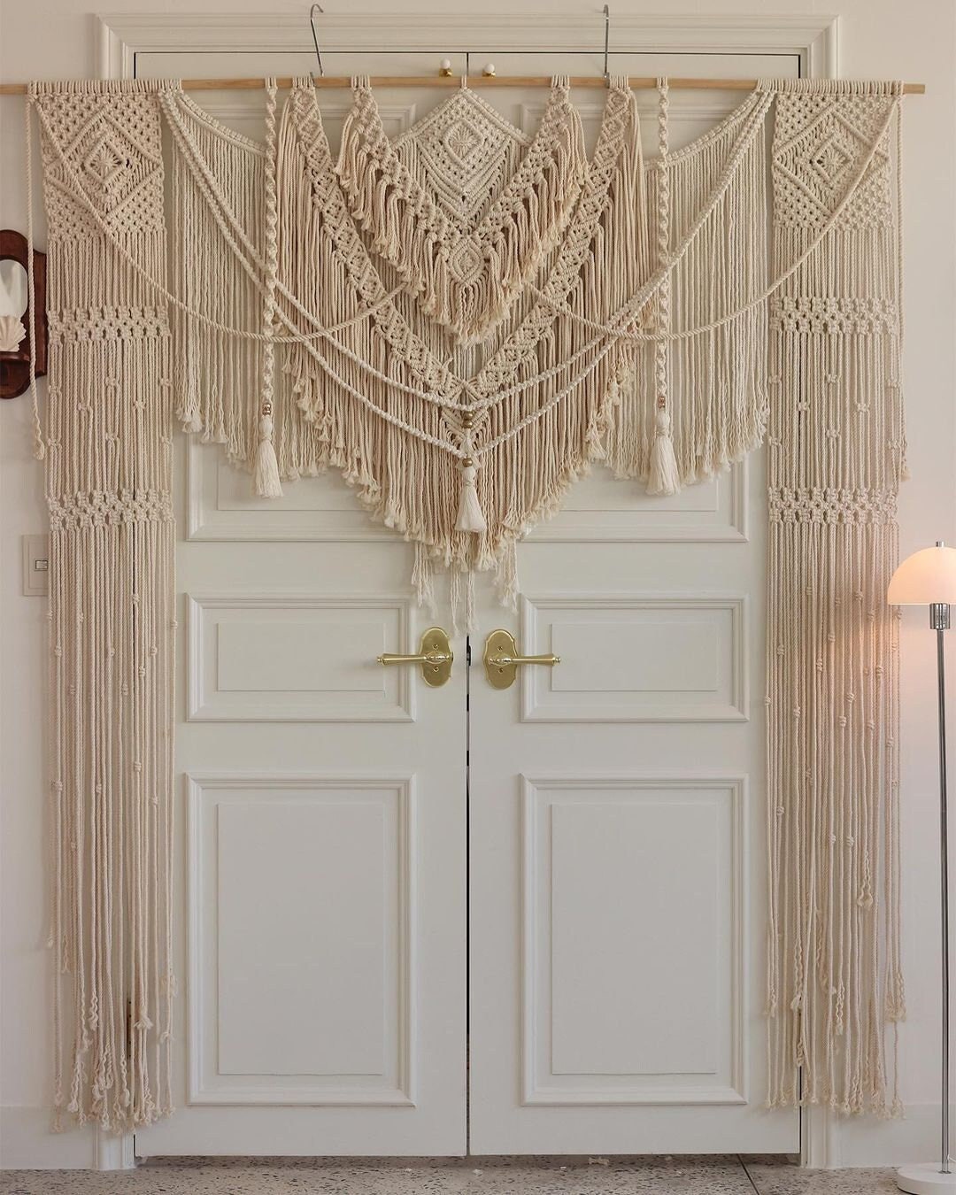 Luxurious Macrame Wedding Backdrop, Macrame Wedding Arch Arbor, Macrame ...