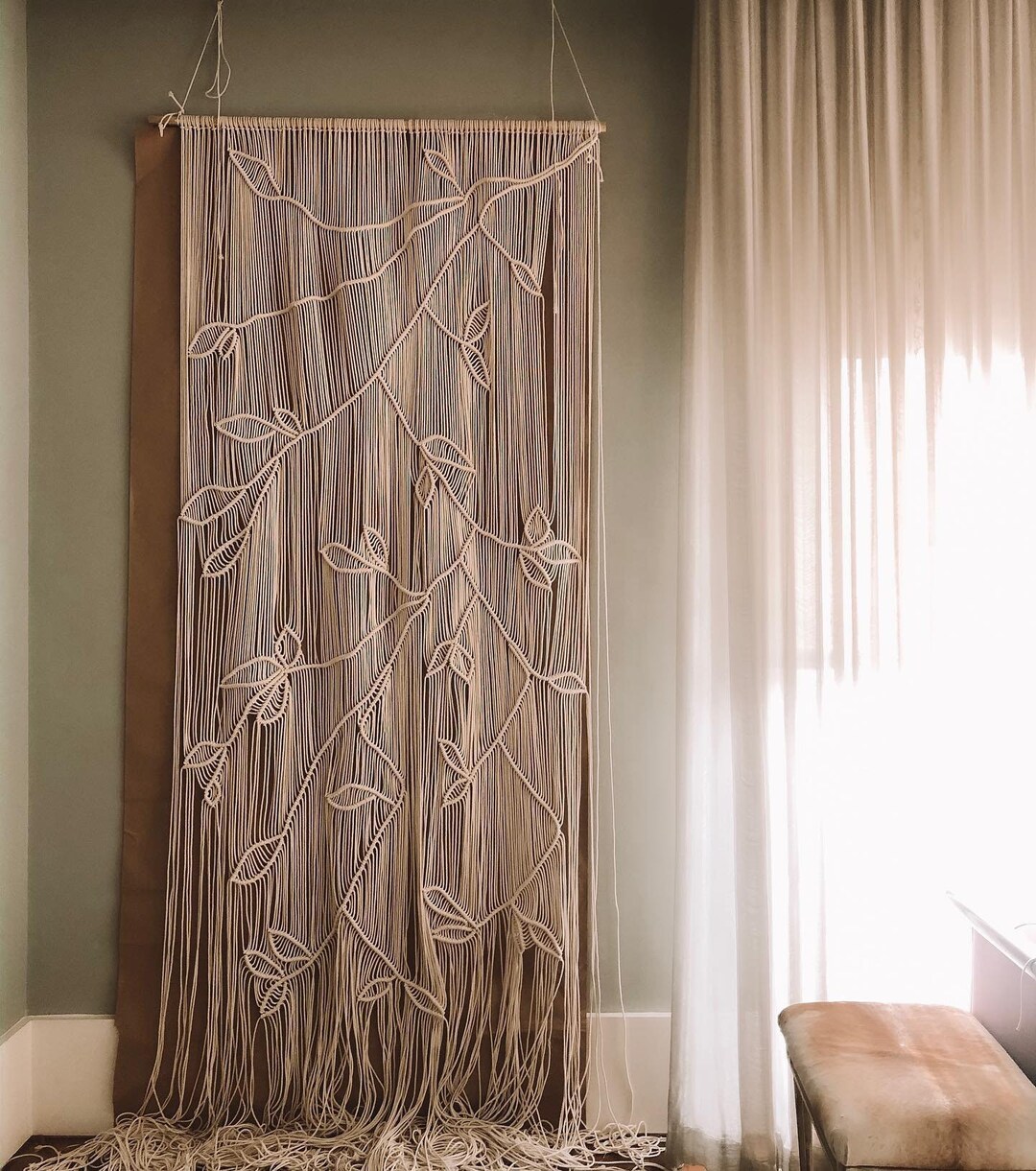 Macrame / Macramé Wall Curtain / Macrame / Macrame / Macrame - Etsy