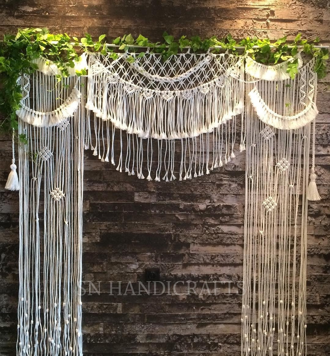 BEAUTIFUL Macrame Wedding Arch Arbor, Macrame Wall - Etsy
