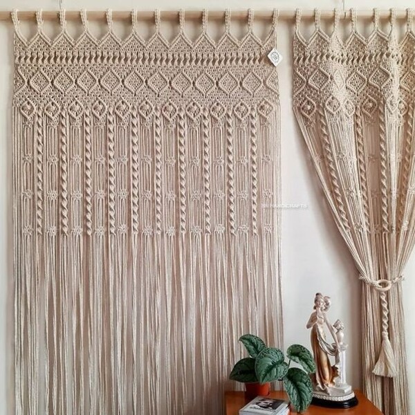 Macrame curtains - Etsy Italia