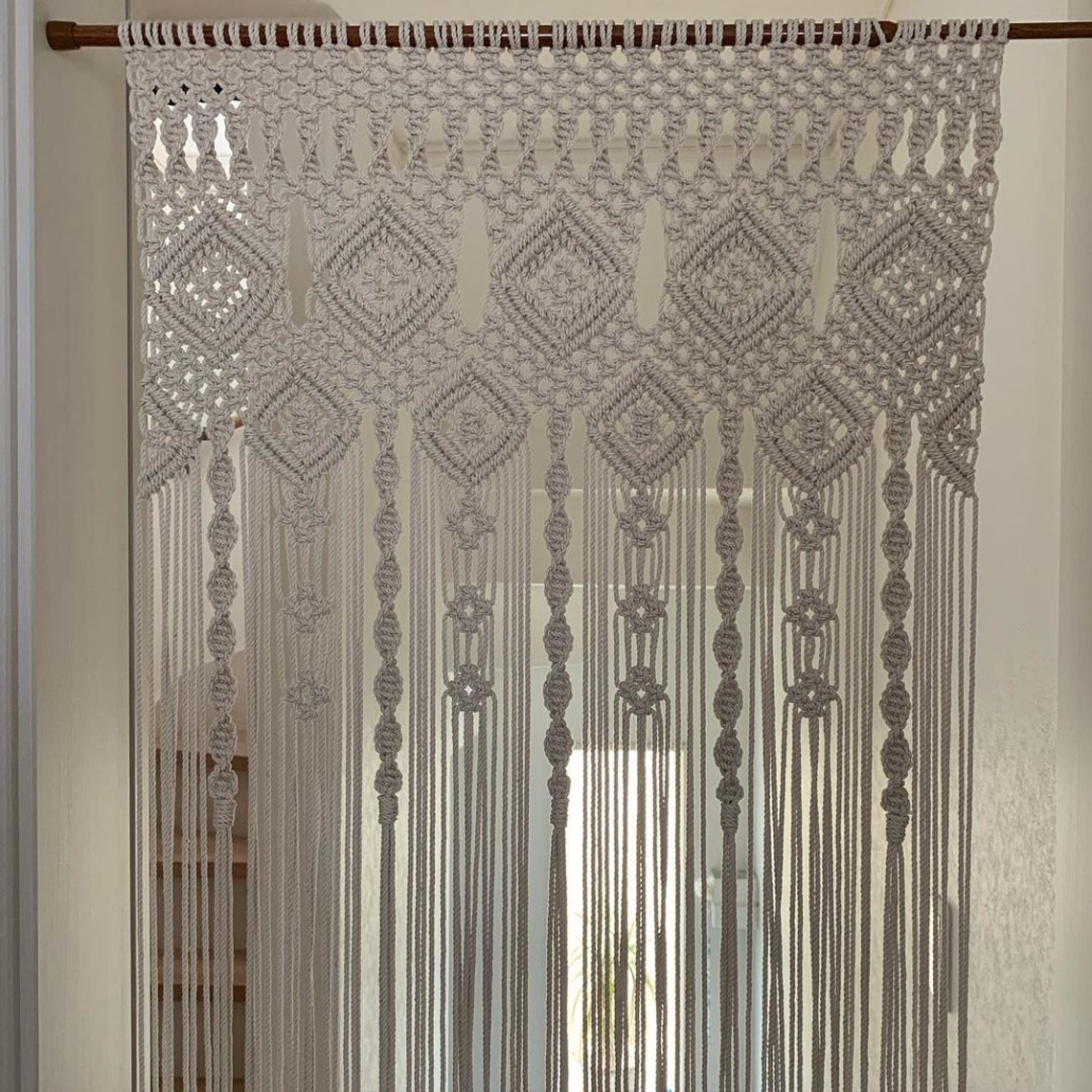 Macrame / Macramé Wall Curtain / Macrame / Macrame / Macrame - Etsy
