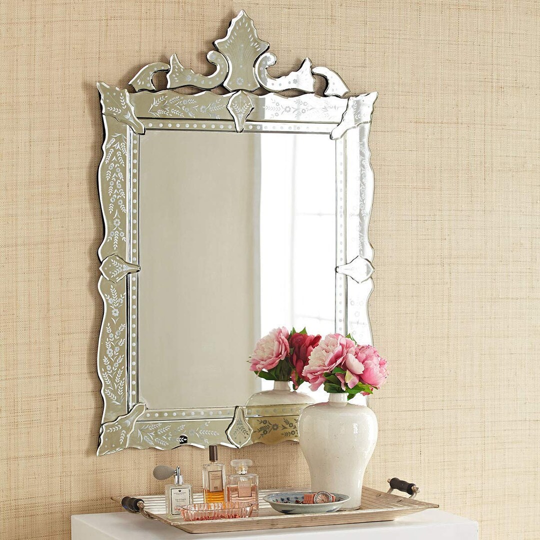 Luxurious Venetian Glass Mirror Italian Beveled Mirror - Etsy