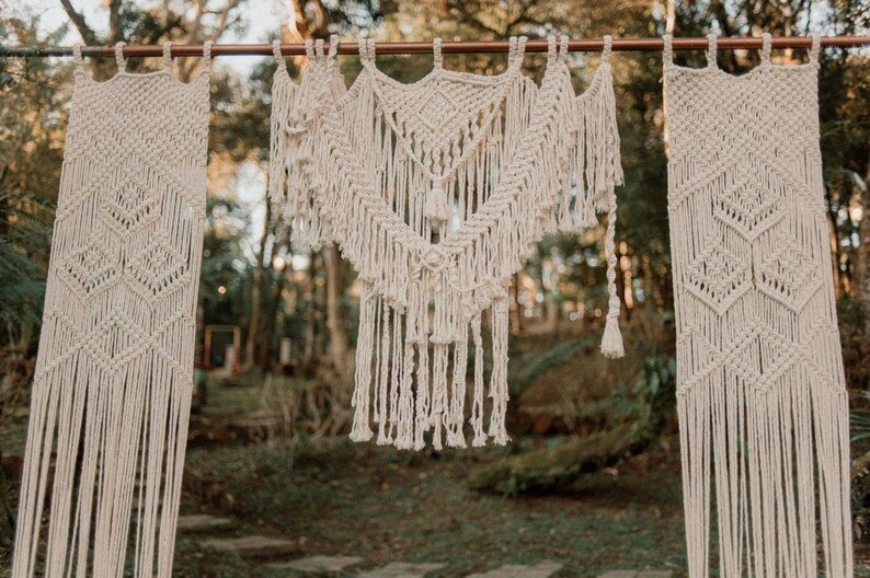 Macrame Wedding Arch Bohemian Wedding Extra Large Macrame | Etsy
