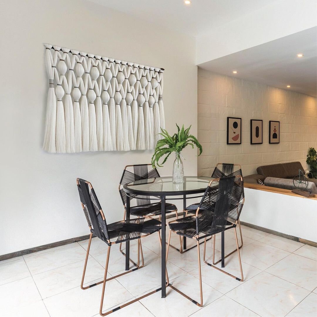 Mexican Macrame Wall Tapestry for Boho Home Decor, Over the Bed Decor ...