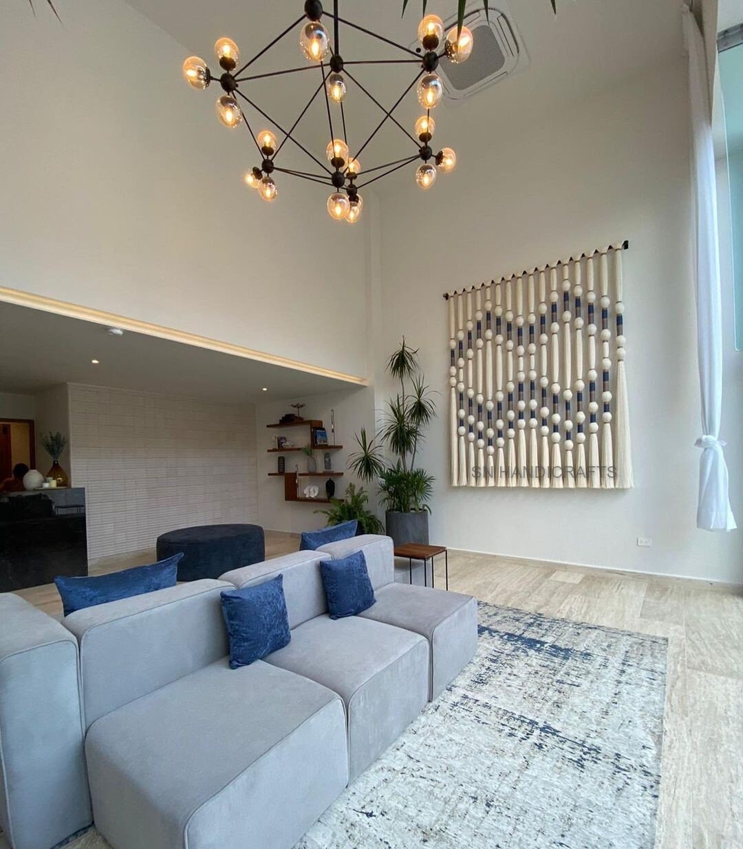 Macrame Mexican Wall Hanging , Macrame Large Tapestry , Modern ...