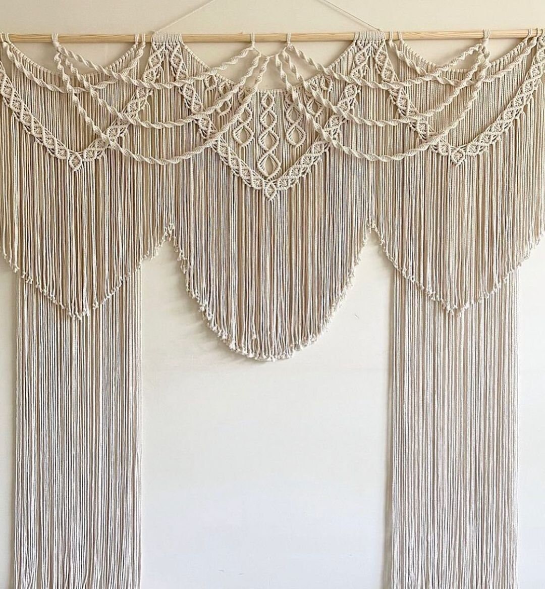NEW Macrame Wedding Arch Arbor, Macrame Wall Hanging,macrame Door ...