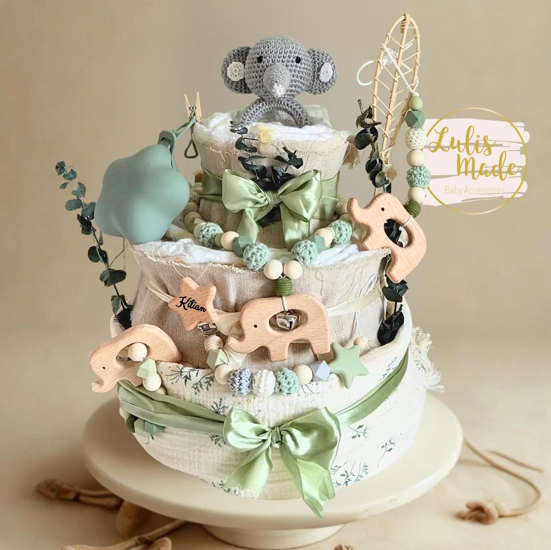 Babyparty Torte Grun