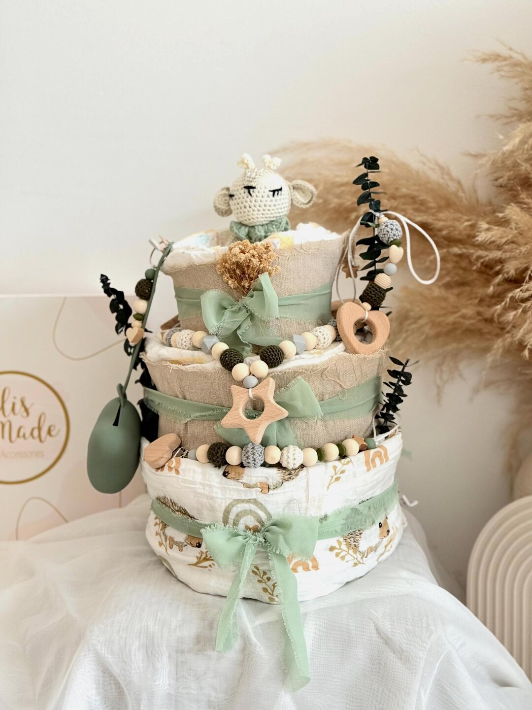 Diaper Cake Neutral, Baby Gift for Birth, Baby Gift Neutral, for Boy ...
