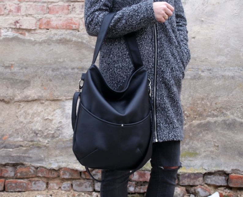 Everyday Handbag Shoulder Bag Zipper / Fake Leather Faux | Etsy